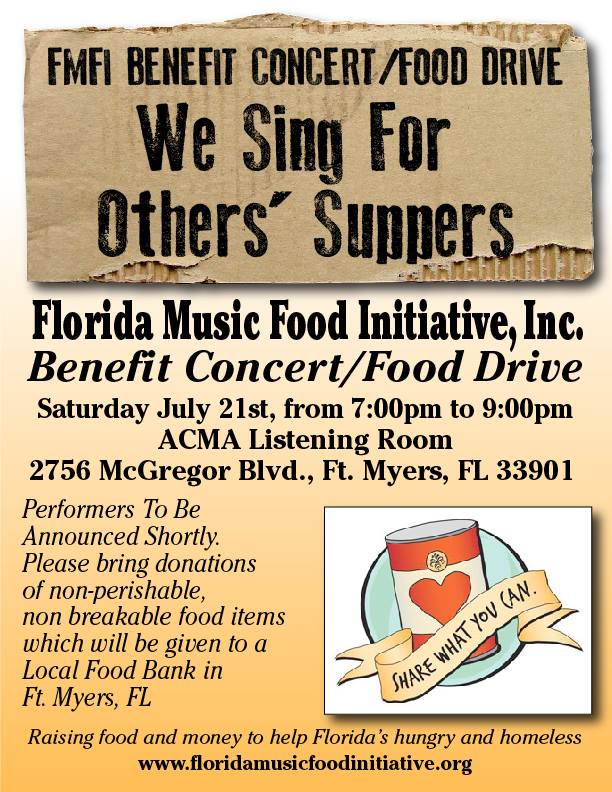 Florida Music Food Initiative Benefit Concert - Americana Community ...